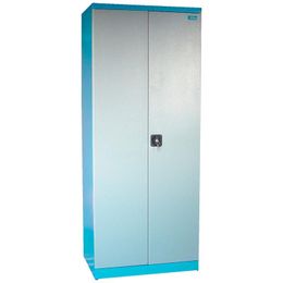 G&uuml;de Werkzeugschrank &raquo;TYP BG&laquo; B/T/H: 78x58x193 cm, abschlie&szlig;bar blau Stahl blau/grau, B/H/T: 78cm x 193cm x 58cm, Schubladen: 3 Stk. T&uuml;ren: 2 Stk.