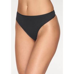 Damen String, Schwarz, Gr. 48/50, petite fleur by Lascana, Unterhosen, Material: Baumwolle