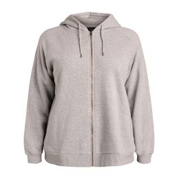 ZIZZI Sweatjacke 'MRikke' Damen Gr&ouml;&szlig;e 5XL/6XL grau