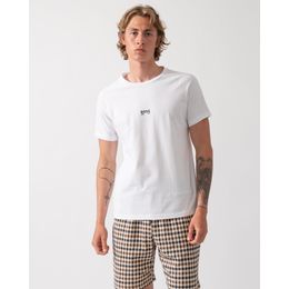 BOSS Orange Beach T-Shirt Slim Fit T-Shirt in Wei&szlig;