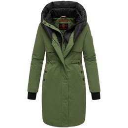 Navahoo Damen Kurzmantel "Snowelf", gr&uuml;n, Gr. S, Obermaterial: 45% Baumwolle, 55% Nylon. Futter: 100% Polyester. Wattierung: 100% Polyester.