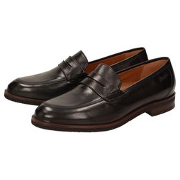Sioux Herren Slipper "Boviniso-700", Gr. 44, schwarz, Obermaterial: 100% Kalbsnappaleder CANA. 100% Gummi rubber., Schuhe