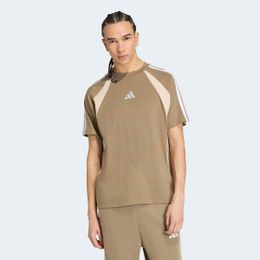 Herren T-Shirt "M CB TEE", beige, Gr. L, adidas Sportswear, Obermaterial: 100% Baumwolle, Shirts, f&uuml;r Erwachsene, mit Rundhalsausschnitt, ohne