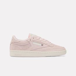 Reebok CLASSIC Damen Sneaker "CLUB C 85", Gr. 36chalk, purepink, alabaster, Leder, Schuhe