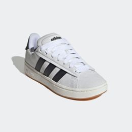 Damen Sneaker "GRAND COURT ALPHA", adidas Sportswear, Gr. 40,5crystal wei&szlig;, core schwarz, sanftes wei&szlig;, Leder, Textil, Schuhe, inspiriert vom Design