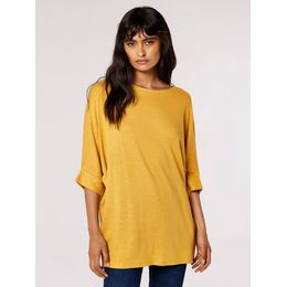 Apricot Damen Tr&auml;gertop "Longshirt", gelb, Gr. 42, Obermaterial: 77% Viskose CV. 21% Polyester PES. 2% Elasthan EL., Tops, mit Fledermaus&auml;rmeln