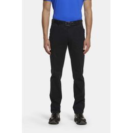 MEYER Herren Chinos "KERRY", blau, Gr. 23, unifarben, 97% Baumwolle, 3% Elasthan, Hosen, mit Hemdenstopper, aus der Golf Serie