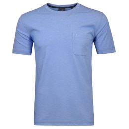 Ragman Herren T-Shirt, blau, Gr. XXL, Jersey, 61% Baumwolle, 39% Polyester, Shirts