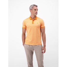 Lerros Herren Poloshirt "Poloshirt in 2-Tone-Optik", orange, Gr. S, 100% Baumwolle, Shirts