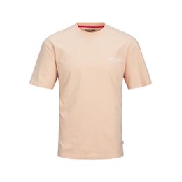 Jack & Jones Jack & Jones T-Shirt 'JJBeau' Herren Gr&ouml;&szlig;e XXL pastellorange / wei&szlig;
