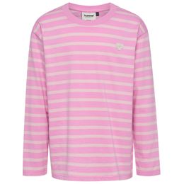 Hummel T-shirt Jungen Gr&ouml;&szlig;e 122/128 lavendel / wei&szlig;