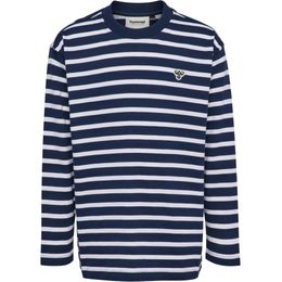 Hummel T-shirt Jungen Gr&ouml;&szlig;e 122/128 enzian / wei&szlig;