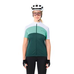 Vaude Damen Radtrikot "WOMEN'S MATERA FZ TRICOT", gr&uuml;n, Gr. 38, Obermaterial: 100% Polyester, Trikots, f&uuml;r Radsport, mit zwei R&uuml;ckentaschen, mit