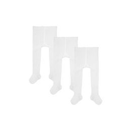 Camano Jungen Strumpfhose "3er Pack", Gr. 62, wei&szlig;, 75% Baumwolle, 22% Polyamid, 3% Elasthan, Strumpfhosen