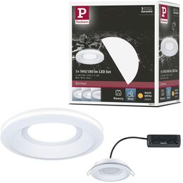 Paulmann LED Einbauleuchte &raquo;LED Einbauleuchte Sormus IP65 rund 100mm&laquo; 1 Stk. Warmwei&szlig; Memoryfunktion wei&szlig; 1, &Oslash; 10cm H: 3,3cm, 1 Stk.