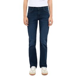 Mustang Damen Relax-fit-Jeans "Crosby", blau, Gr. 30, unifarben, Denim/Jeans, Obermaterial: 93% Baumwolle, 5% Elastomultiester, 2% Elasthan, Jeans,