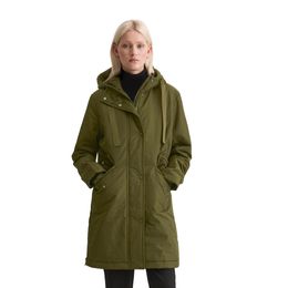 Marc O'Polo MARC O'POLO Damen Outdoorjacke "aus recyeltem Polyester-Twill WR", gr&uuml;n, Gr. 34, unifarben, Obermaterial: 100% Polyester. F&uuml;llung: 100% Polyamid.