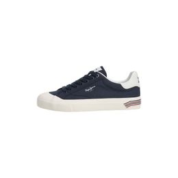 Pepe Jeans Herren Trainingsschuh "trainers TAYLOR BREAK M", Gr. 45, blau, 90% Baumwolle, 10% Polyurethan, Schuhe