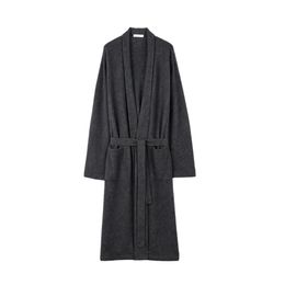 GOBI Cashmere Bademantel lang 'Men's Cashmere Robe' Herren Gr&ouml;&szlig;e L anthrazit