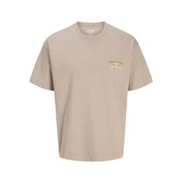 Jack & Jones Jack & Jones T-Shirt 'JORUpstate' Herren Gr&ouml;&szlig;e M beige / gr&uuml;n / orange / wei&szlig;