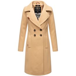 Navahoo Damen Wintermantel "Wooly", beige, Gr. XXXL, Obermaterial: 90% Acryl, 8% Viskose, 2% Elasthan. Innenfutter: 100% Polyester. &Auml;rmelfutter: 100%