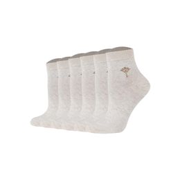 JOOP! JOOP Damen Kurzsocken "Socken Women for your daily glam cotton Socks 6p 6er Pack", Gr. 39, beige, Obermaterial: 87% Baumwolle CO. 10% Polyamid PA. 3%
