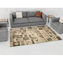 Teppich, B:250cm H:10mm L:300cm, beige, OCI DIE TEPPICHMARKE, Obermaterial: 50% Schurwolle, 50% Viskose, Wohnzimmer, Teppiche, "AWARD SUNTALI",