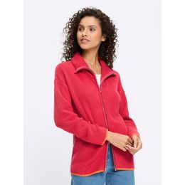 Heine Damen Cardigan, Rosa, Gr. 42, Basic Strickjacken, 100% Baumwolle