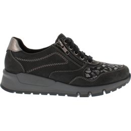 Naturl&auml;ufer Damen Sneaker mit Stretch-Einsatz, f&uuml;r kr&auml;ftige F&uuml;&szlig;e schwarz Gr&ouml;&szlig;e 39