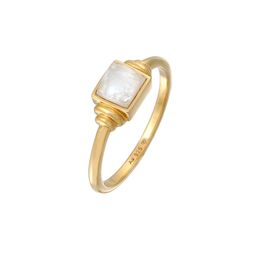 Elli Premium Ring Damen Gr&ouml;&szlig;e 52 gold / wei&szlig;
