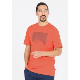 CRUZ Herren T-Shirt "Gander", orange, Gr. XXXL, bedruckt, 100% Baumwolle, Shirts, aus atmungsaktiver Baumwolle mit modischem Print