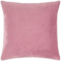 Dekokissen Pad, B:40cm H:2cm L:40cm, rosa, Polyester, Dekokissen_Sitzkissen_Kissenh&uuml;llen, "Elegance", Design als Basic, aus Samt, elegante Optik