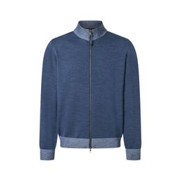 Maerz Muenchen Herren Strickjacke "Maerz Muenchen 597201 Strickjacke Herren Bekleidung", blau, Gr. 56, 100% Wolle (Merino), Strickjacken