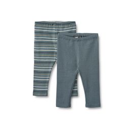 Wheat M&auml;dchen Leggings "Wheat 2 Leggings Jules"blau multi stripe, Gr. 68, gestreift, 100% Baumwolle, Hosen