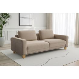 Sit & More Big-Sofa SIT & MORE, B:226cm H:84cm T:93cm, beige, 100% Polyester, Sofas, "Concept", Modernes Sofa in drei Fu&szlig;farben zur Auswahl
