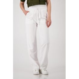 monari Damen Schlupfhose "Hose Schlupf", wei&szlig;, Gr. 44, unifarben, Web, Obermaterial: 92% Modal, 8% Polyester, Hosen, Regular fit mit Taschen
