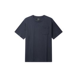 Herren T-Shirt "Clean Cut Copenhagen Calton Structured Tee", blau, Gr. XL, Clean Cut Copenhagen, unifarben, 100% Baumwolle, Shirts