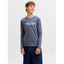 Jack & Jones Jack & Jones Junior Shirt 'JJTom' boy size 164 Light blue / Basalt grey / Orange / White