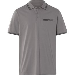 CR&Eacute;ATION L Herren Kurzarm-Poloshirt grau Gr&ouml;&szlig;e 60/62