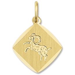 ONE ELEMENT Damen Sternzeichenanh&auml;nger "Sternzeichen Anh&auml;nger aus 333 Gelbgold", Widder, Steinbock, Gelbgold 333 Gold, gold, Gelbgold 333, Gold,