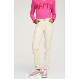 Heine Damen R&ouml;hrenjeans, Natur, Gr. 18, Skinny, Material: Baumwolle