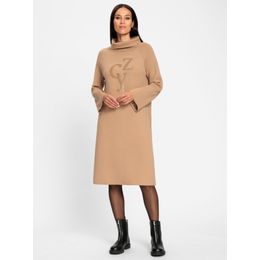 Heine Damen Strickkleid, Braun, Gr. 40, Strickkleider, Material: Viskose