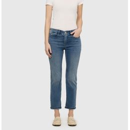 MAC Damen Regular-fit-Jeans, blau, Gr. 42, unifarben, Denim/Jeans, Obermaterial: 75% Baumwolle, 12% Modal, 9% Polyester, 4% Elasthan, Jeans, im