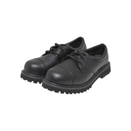 Brandit Damen Stiefel "Brandit Vegantom 3 Eyelet Boots", Gr. 38, schwarz, Leder, unifarben, Schuhe