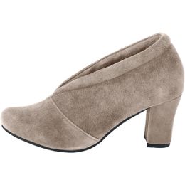 Andrea Conti Pumps, Braun, Gr. 38, Damen, Pumps, Material: Ziegenleder