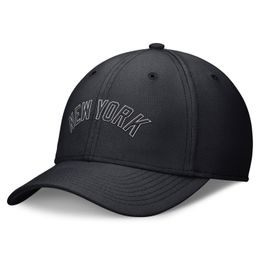 Nike Damen Baseball Cap "Nike Cap New York Yankees Nike Structured Swooshflex", schwarz, Gr. S, Elasthan, Kunstfaser, Caps