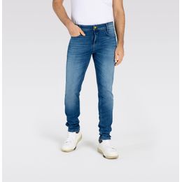 MAC Herren Straight-Jeans "Flexx-Driver", blau, Gr. 40, Denim/Jeans, Obermaterial: 92% Baumwolle, 6% Elastomultiester, 2% Elasthan, Jeans, super