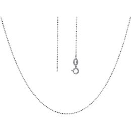 Firetti Damen Silberkette "Schmuck Geschenk Silber 925 Armband Kette Fu&szlig;kette Bauchkette Kugeln", 45, Silber 925 (Sterlingsilber), B: 1mm, silber,