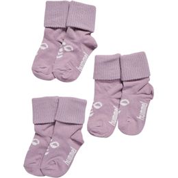 Hummel Socken 'Mini Bee' M&auml;dchen Gr&ouml;&szlig;e 15/17 orchidee / wei&szlig;