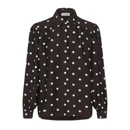 Soaked in Luxury Bluse 'Idola Ebba' Damen Gr&ouml;&szlig;e XS mokka / wei&szlig;